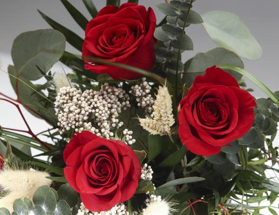 Bouquet de 6 rosas rojas | Funeflor